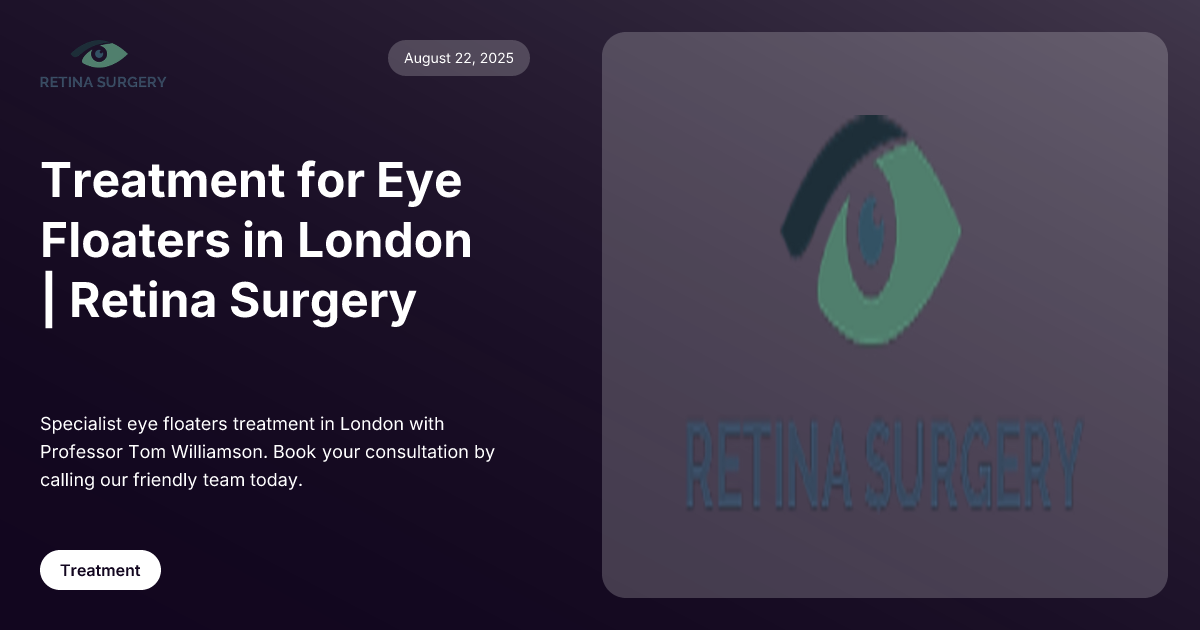 vitrectomy for floaters uk